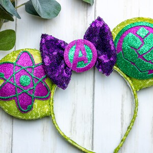 Hulk Inspired Avengers Mickey Mouse Ears - Etsy