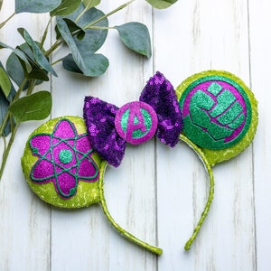 Hulk Inspired Avengers Mickey Mouse Ears - Etsy