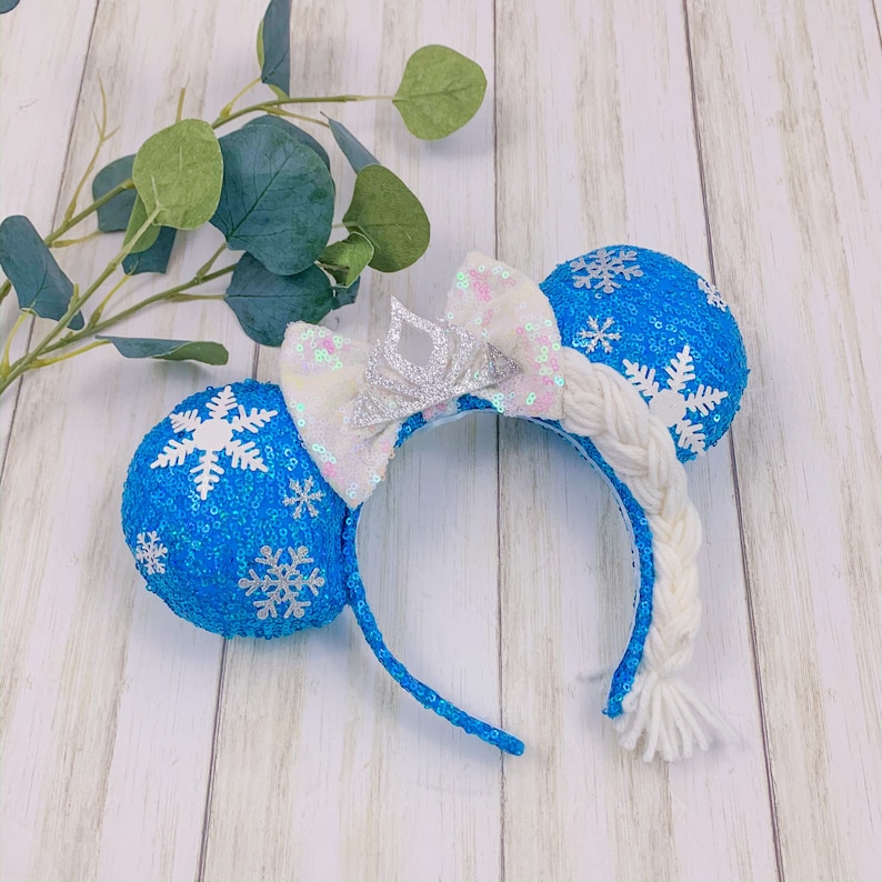 Frozen Inspired Elsa Mickey Mouse Ears - Etsy