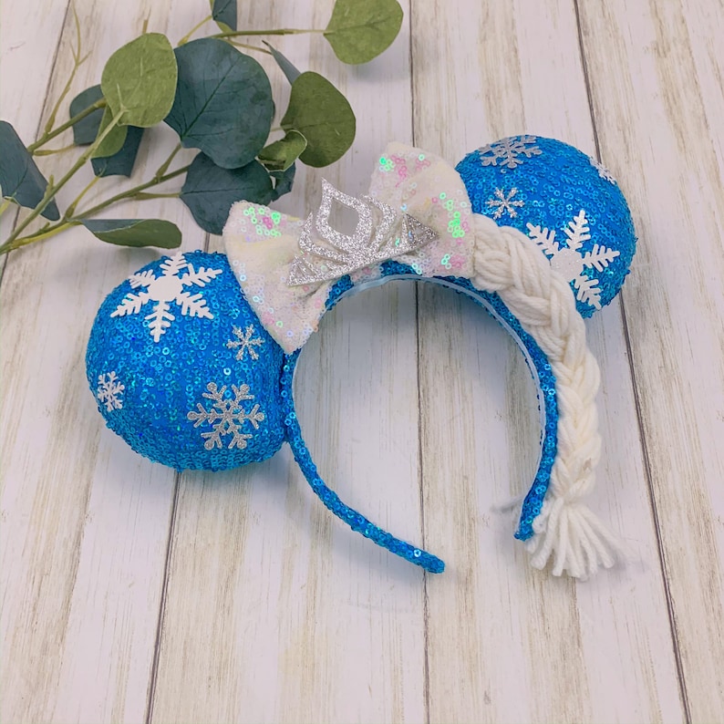 Frozen Inspired Elsa Mickey Mouse Ears - Etsy