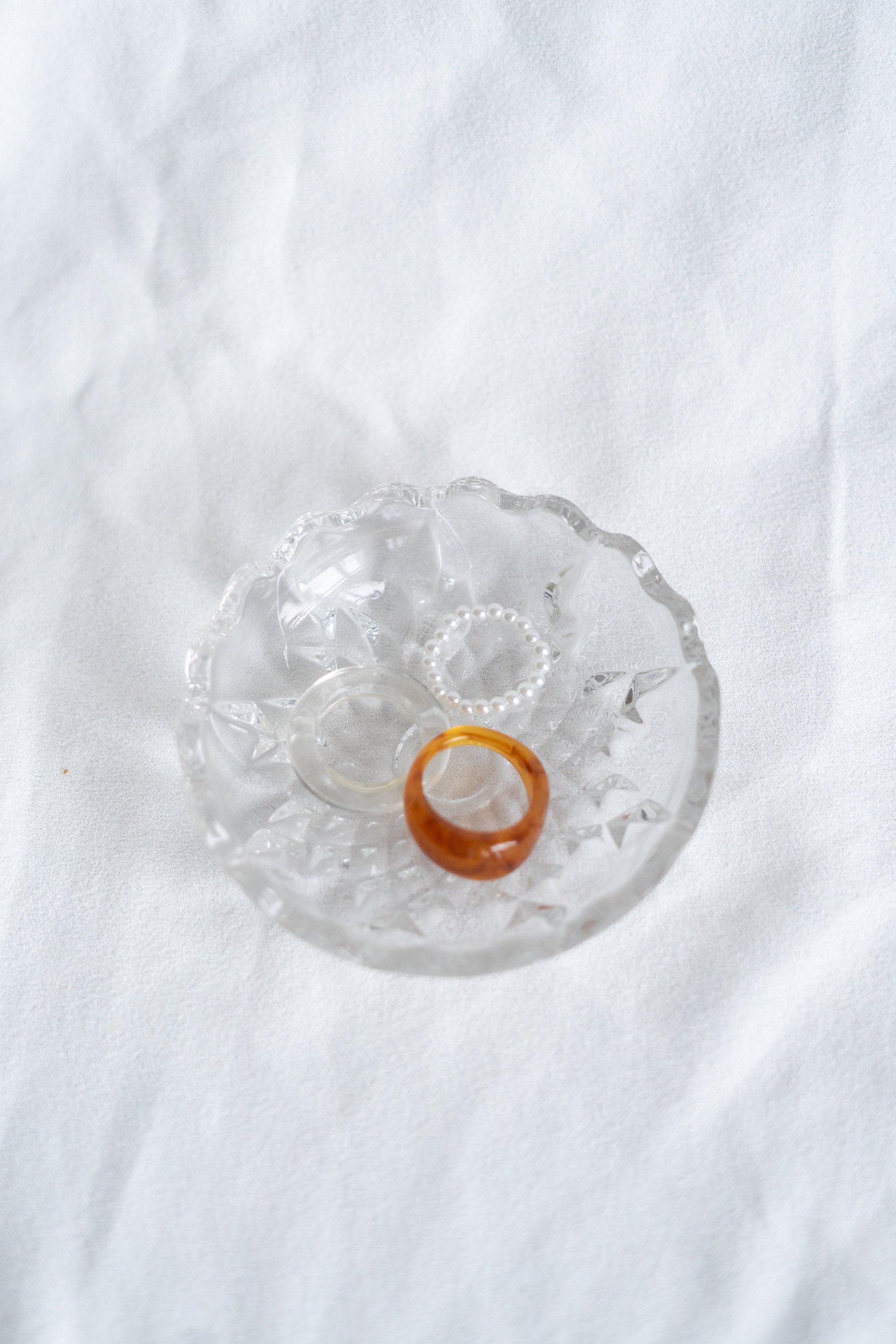 Vintage Glass Ring Holder, Small Jewelry Dish - Etsy