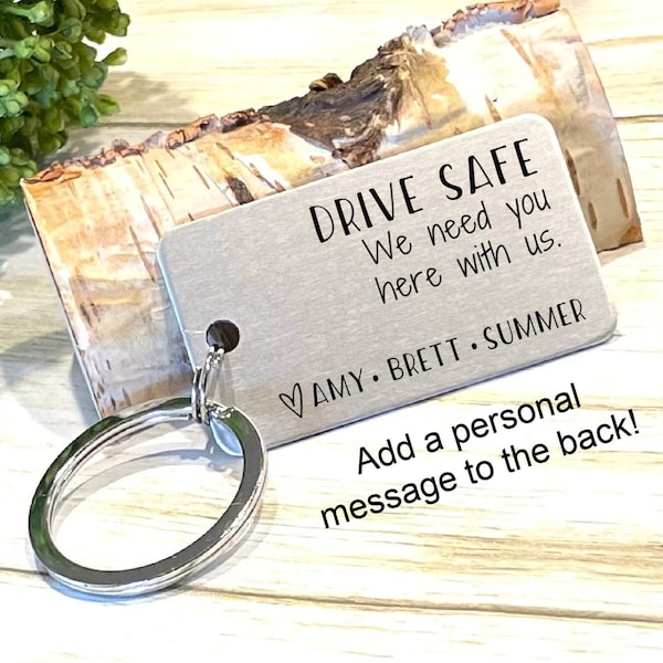 Drive Safe Keychain - Etsy