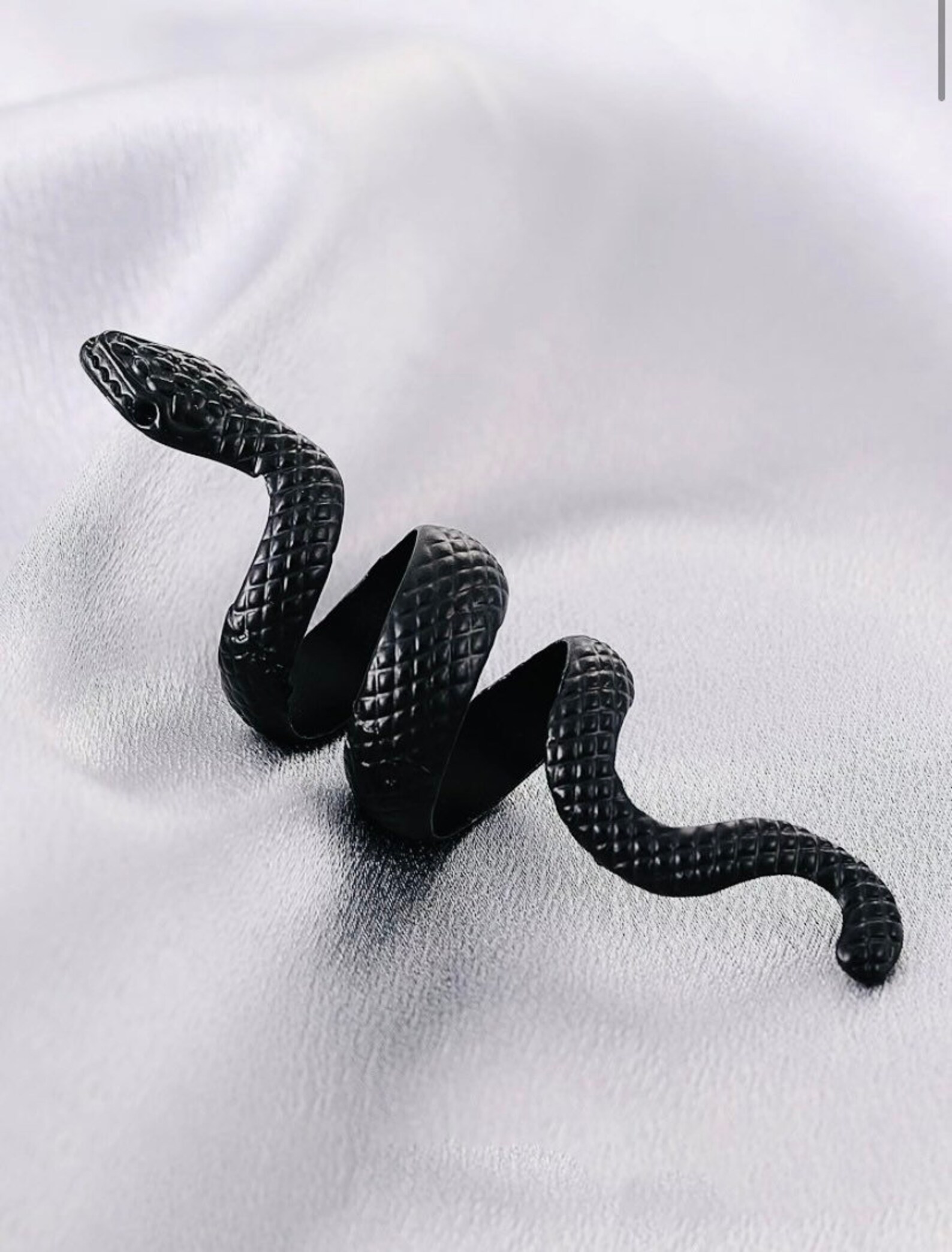 Black Snake Metal Ring Emo Egirl Eboy Gothic Grunge - Etsy