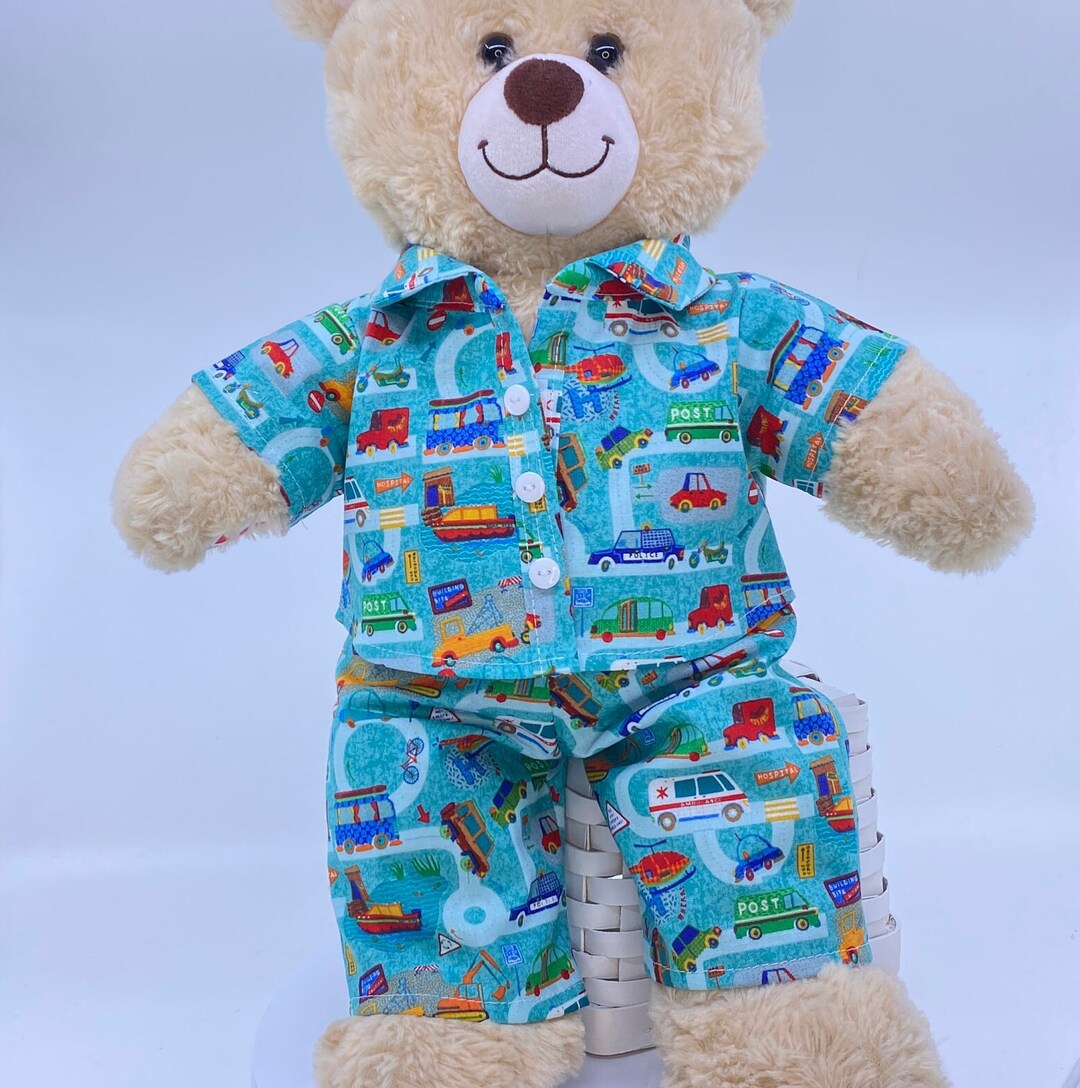 Teddy Bear Vehicle Pajamas, Teddy Bear Summer Pajamas - Etsy