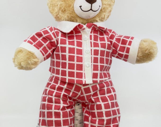 Teddy Bear Girl Pajamas, Pink Plushie Pj's - Etsy