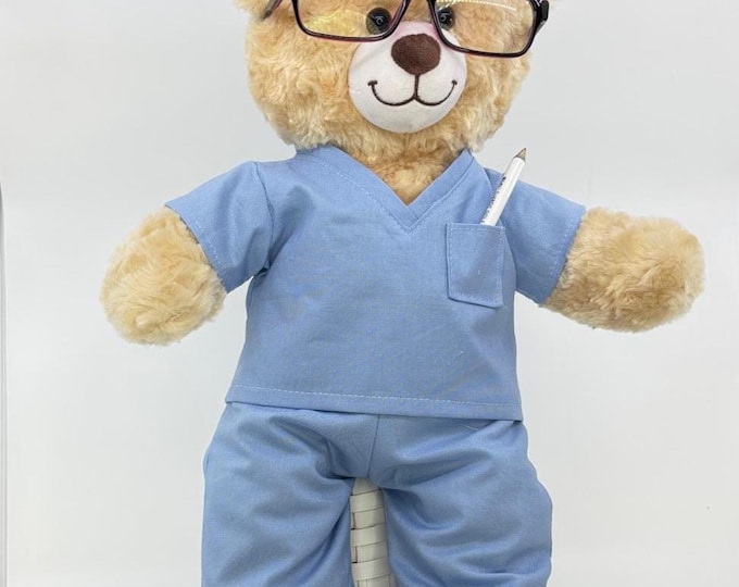Handmade Doll Clothes Hospital Scrubs With Mask Nurse Doctor Fit 17 ...