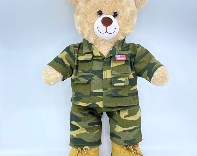 Teddy Bear Army Uniform, Camouflage Fatigues - Etsy