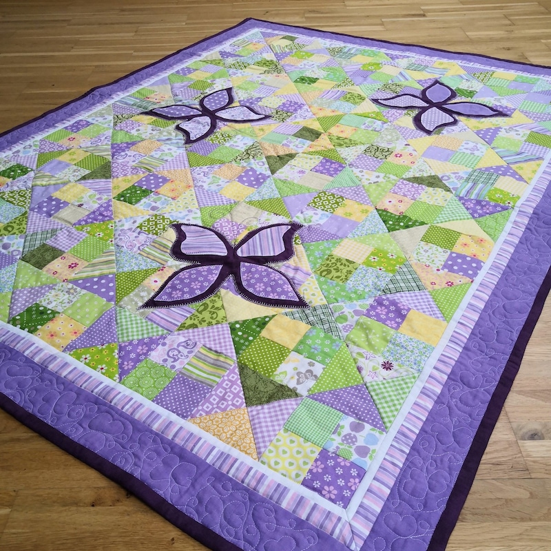 Butterflies Quilt Blanket - Etsy