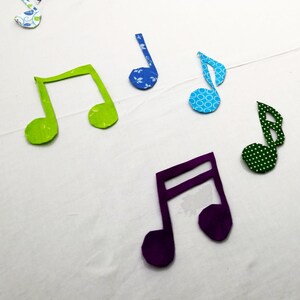 Music Notes Applique, PDF Pattern, Instant Download, Quilt Art, Raw ...