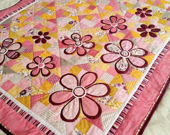 Flower Girl Quilt Pattern - Etsy