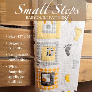 Small Steps Quilt Pattern – Beginner Friendly Unisex Baby Quilt - Etsy