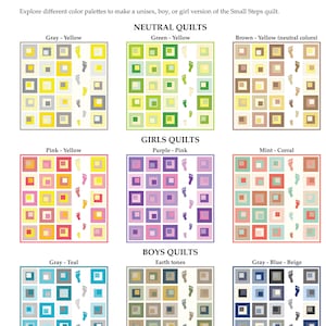 Small Steps Quilt Pattern – Beginner Friendly Unisex Baby Quilt - Etsy