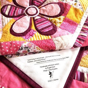 Flower Baby Quilt Pattern: Blooming Meadow Scrappy Quilt (PDF Download ...