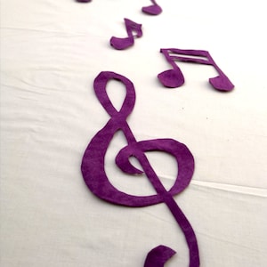 Music Notes Applique, PDF Pattern, Instant Download, Quilt Art, Raw ...