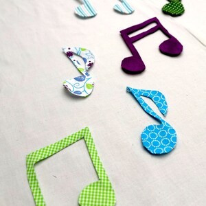 Music Notes Applique, PDF Pattern, Instant Download, Quilt Art, Raw ...