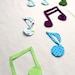 Music Notes Applique, PDF Pattern, Instant Download, Quilt Art, Raw ...