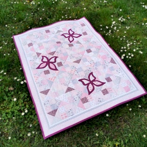 Butterflies in the Meadow Quilt Pattern: Appliqué & Patchwork (PDF ...