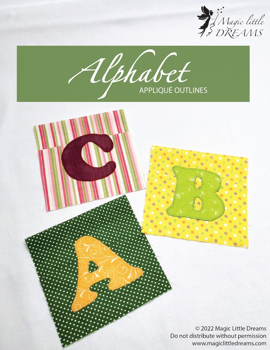 Alphabet Appliqué Outlines – Letter Template – Instant Download PDF ...