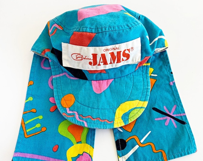 1980's Vintage Jobber Hat | Surfline 80s Crazy Print Cotton Hat With ...