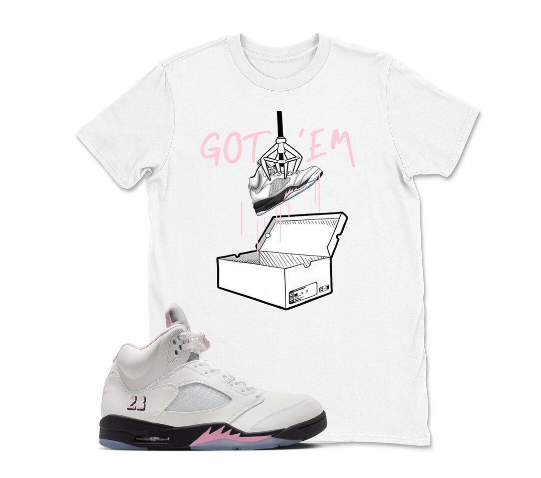 Shirt to Match Retro 5 Soft Pink AJ5 - Got Em Sneaker Tees, AJ 5 35th ...