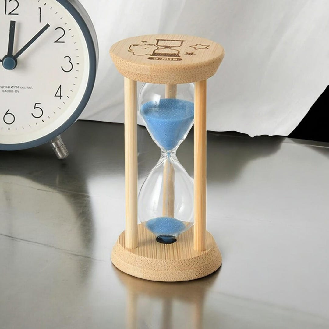 5 Minutes New Wooden Hourglass Mini Desktop Decoration Sand Clock ...