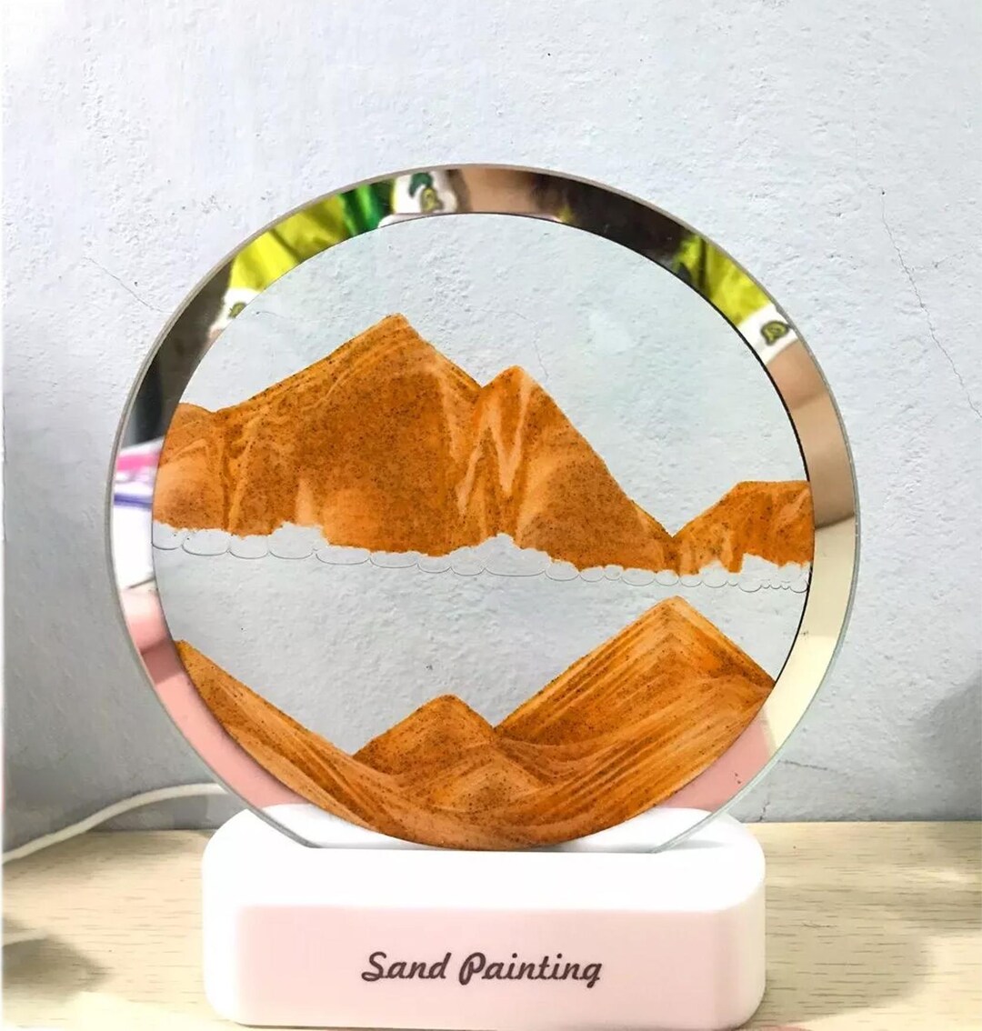 3D Sandscape, Moving Sand Art, Picture Table Lamp Quicksand, Hourglass ...