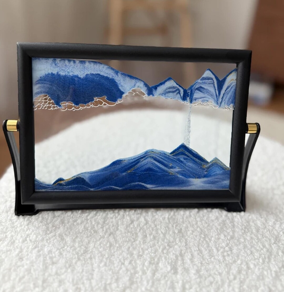 Creative Moving Sand Art, Painting Square Glass 3D, Deep Sea Sandscape ...