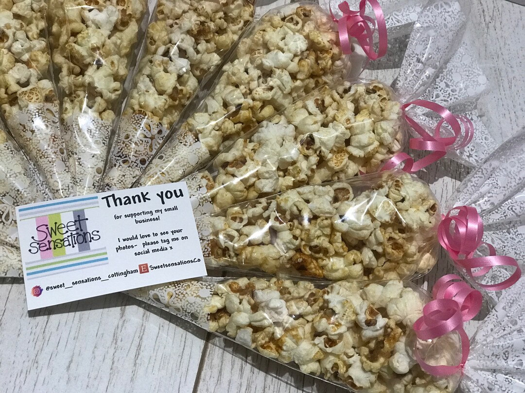 Personalised Popcorn Favours X10, Baby Shower, Thanks for Popping By ...