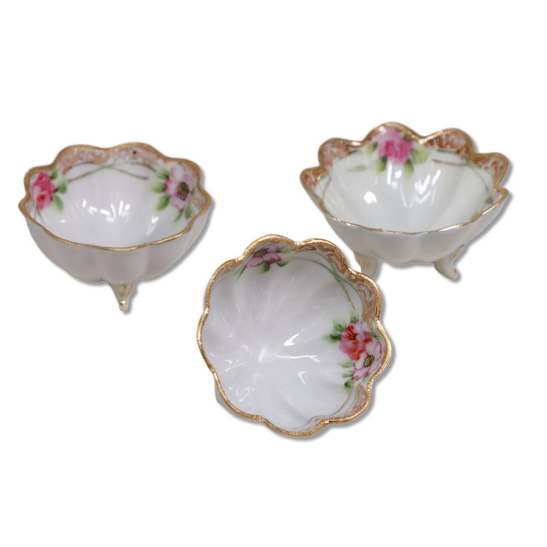 3pc Nippon Japanese Salt Cellars Sauce Dishes Scalloped - Etsy