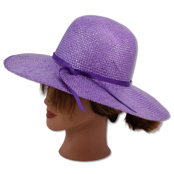 Purple straw downcurved wide - Gem