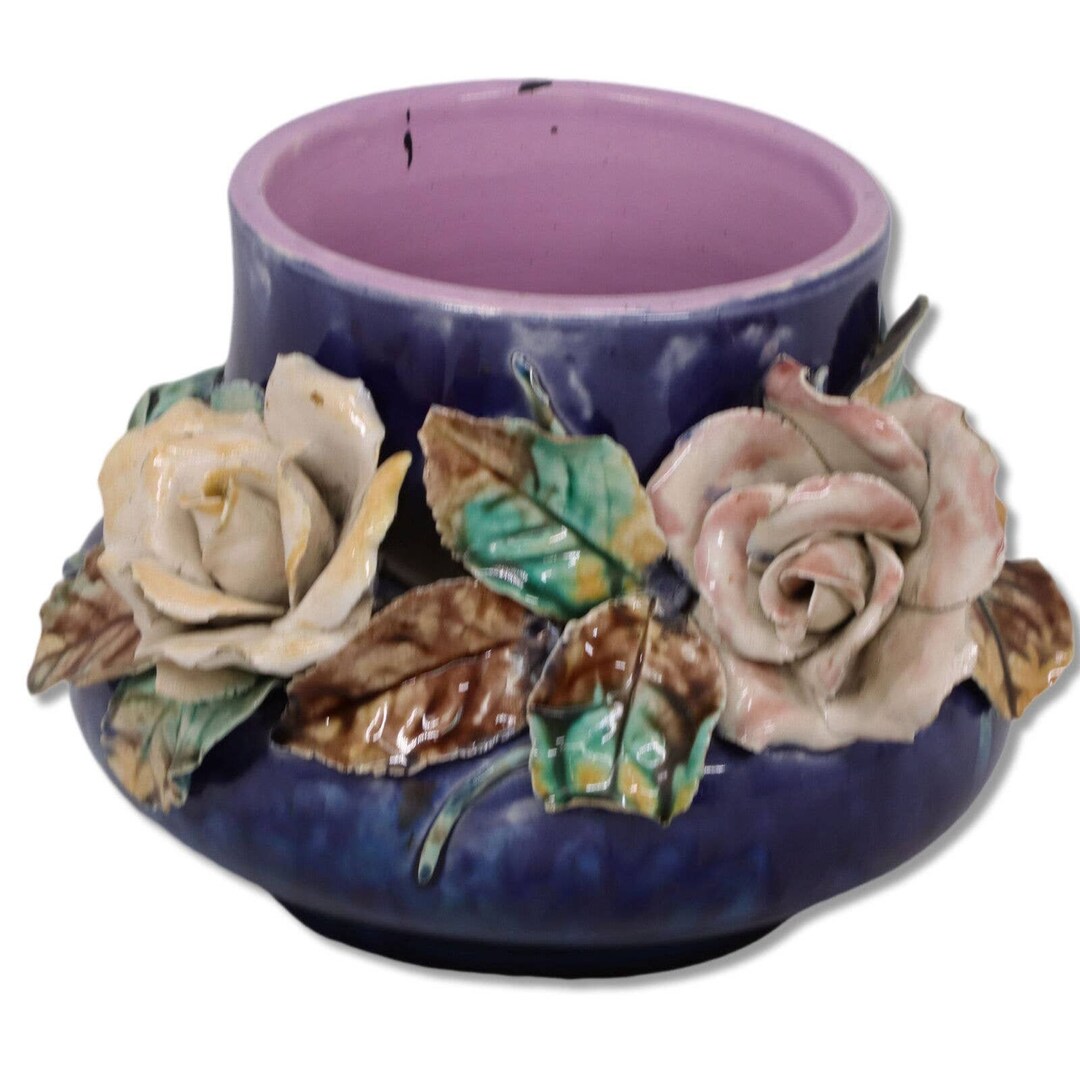 Odell & Booth Brothers Pottery Applied Floral Ceramic Flower - Etsy