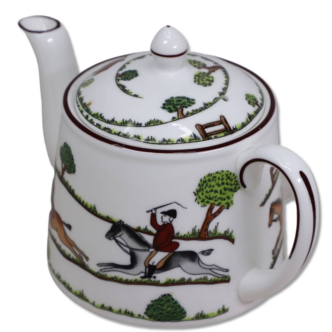 Crown Staffordshire Hunting Scene Bone China Individual Tea - Etsy