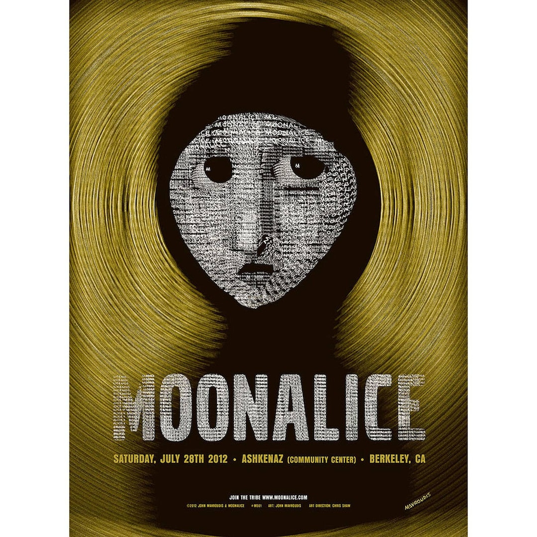 Moonalice Poster Ashkenaz, Berkeley, CA John Mavroudis M501 Lithograph ...