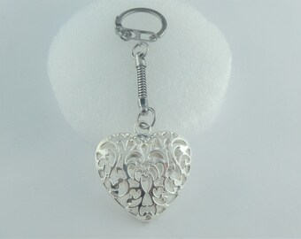 Heart keychain | Etsy