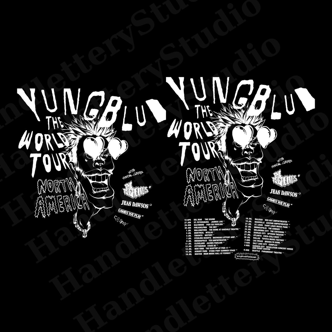 Yungblud World Tour 2023 Png Yungblud Png Yungblud Fan Png - Etsy