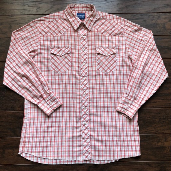 Vintage Western Men’s Wrangler Snap Button Shirt - Gem