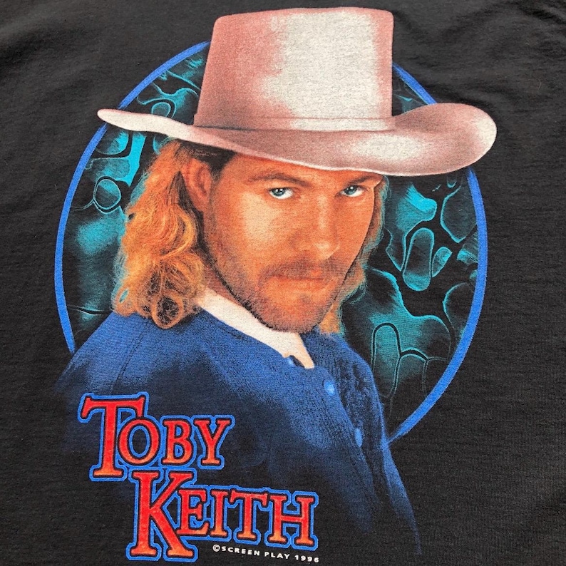 1996 Vintage Western Toby Keith “does That Blue Moon Ever Shine on You ...