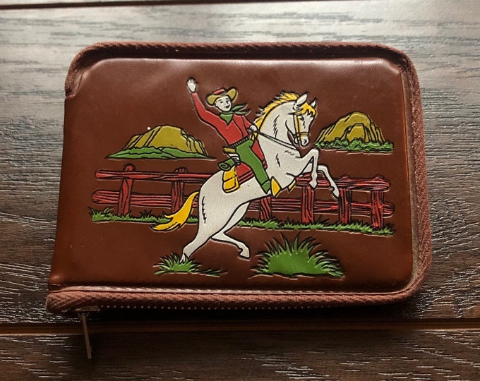 Vintage Western Lone Ranger Bi-fold Wallet With Picture Inserts and ...