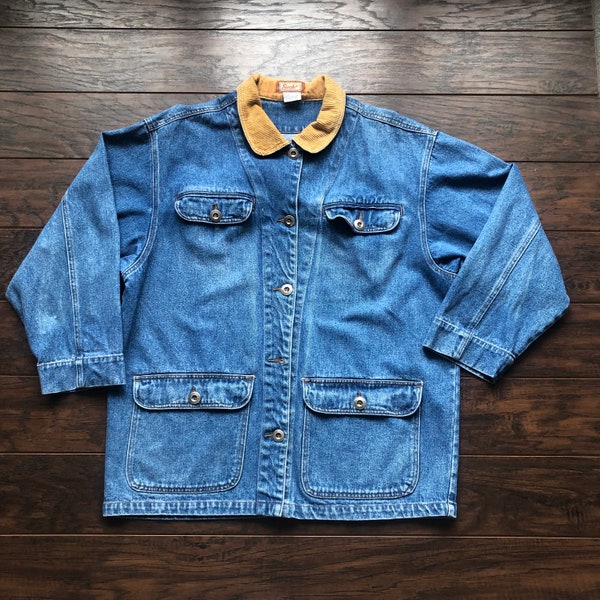 Denim Chore Jacket Women - Etsy