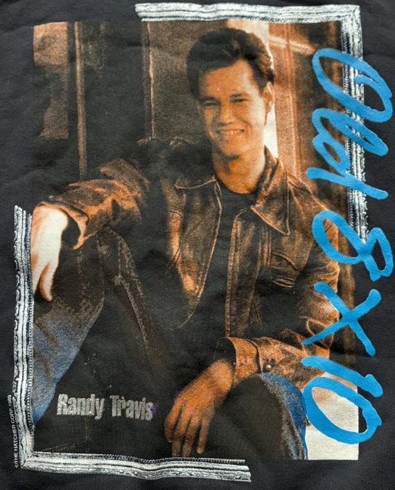 1989 Vintage Randy Travis Old 8x10 Country Concert Sw… - Gem