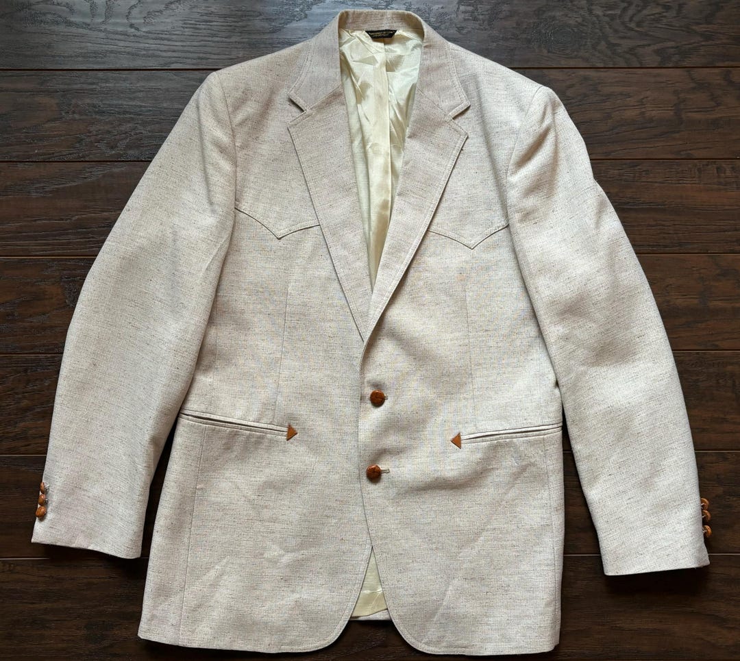Vintage Western Men’s Levi’s Blazer With Faux Arrow Pockets and Western ...