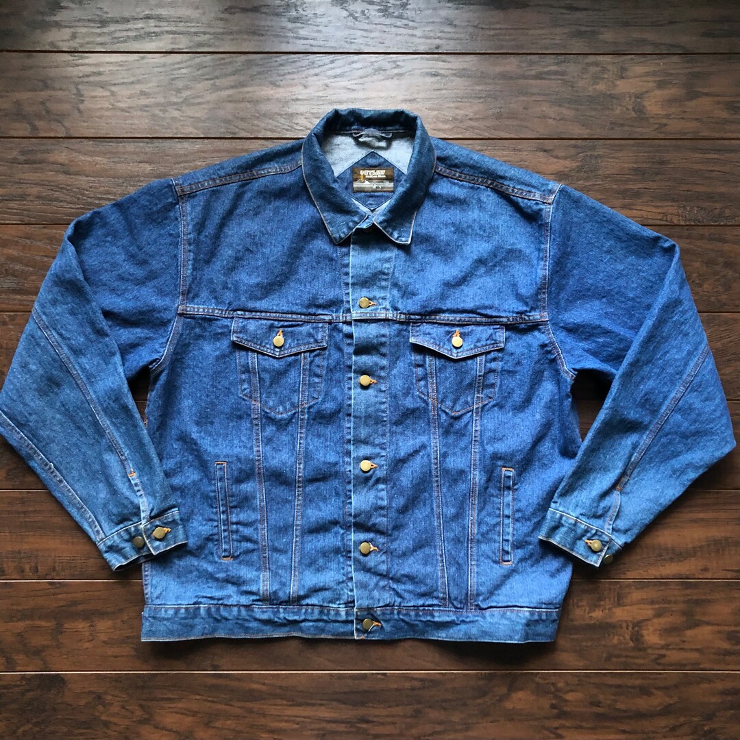 Vintage Men’s Outlaw Western Wear Denim Jacket - Etsy