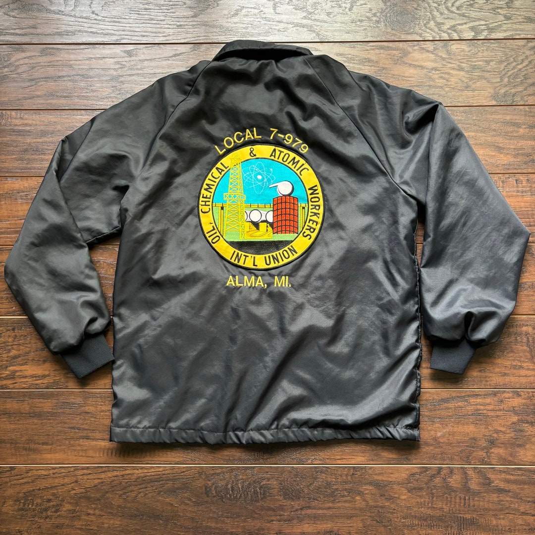 Vintage Union Made in USA Windbreaker Jacket: Oil, Chemical & Atomic ...