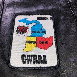 80’s/90’s Vintage Gold Wing Road Riders Association Leather Vest ...