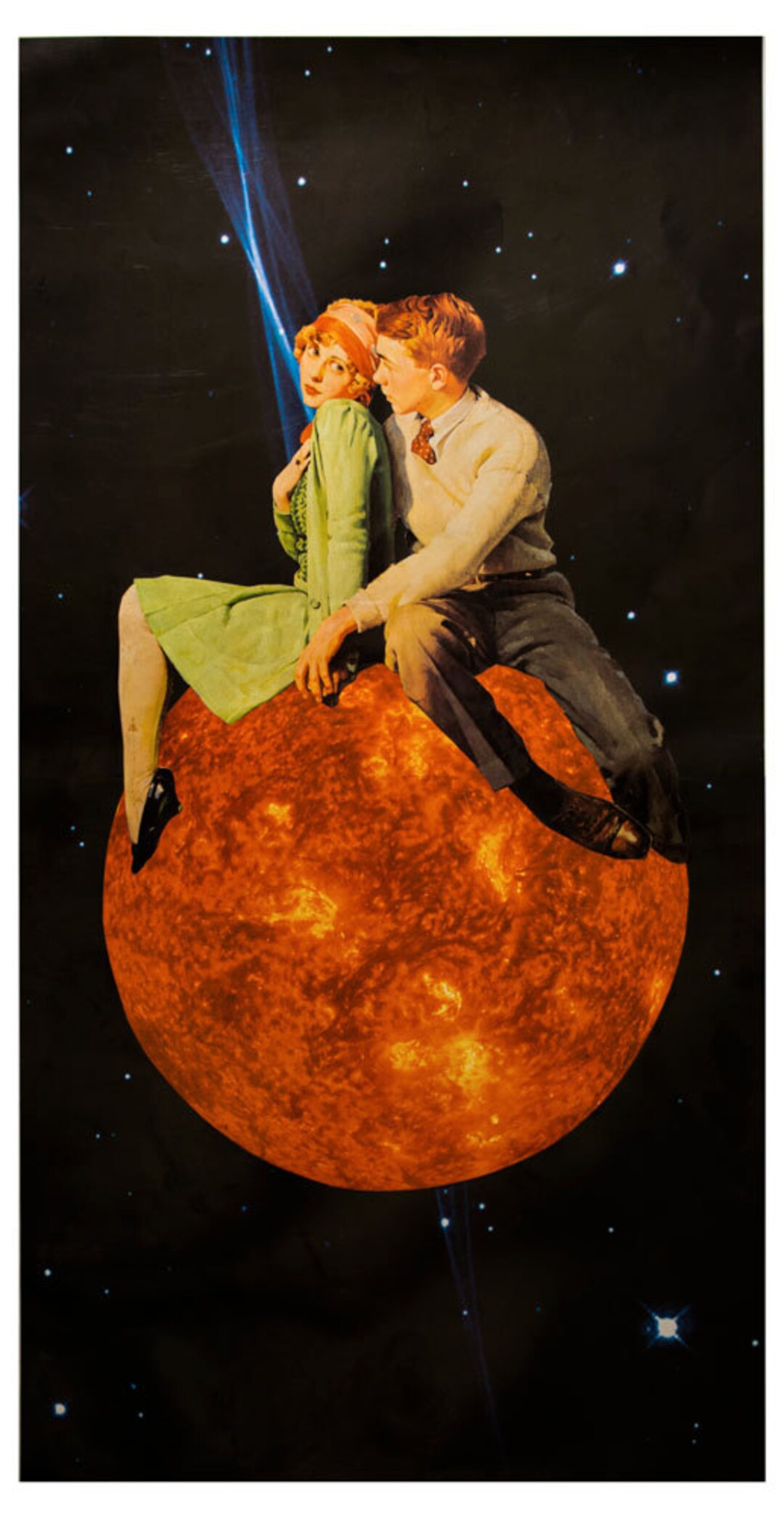 Solar Flare . Art Print . Collage . Mixed Media . Analog - Etsy