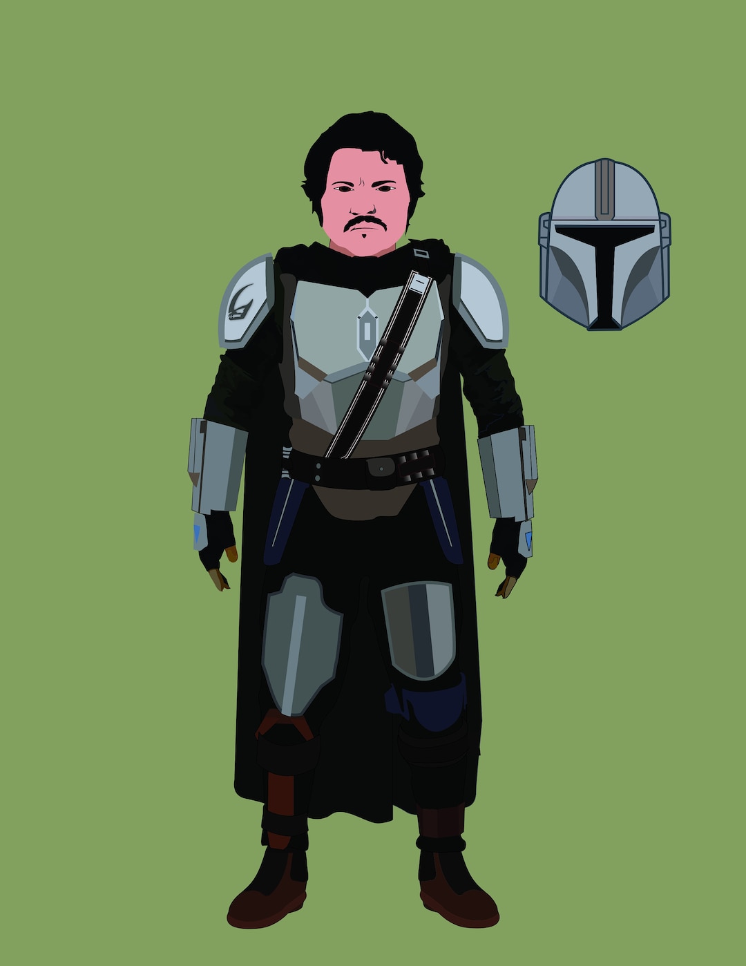 Pin Helmet on Din Jarin Mandalorian PDF / Party Game / Digital File ...
