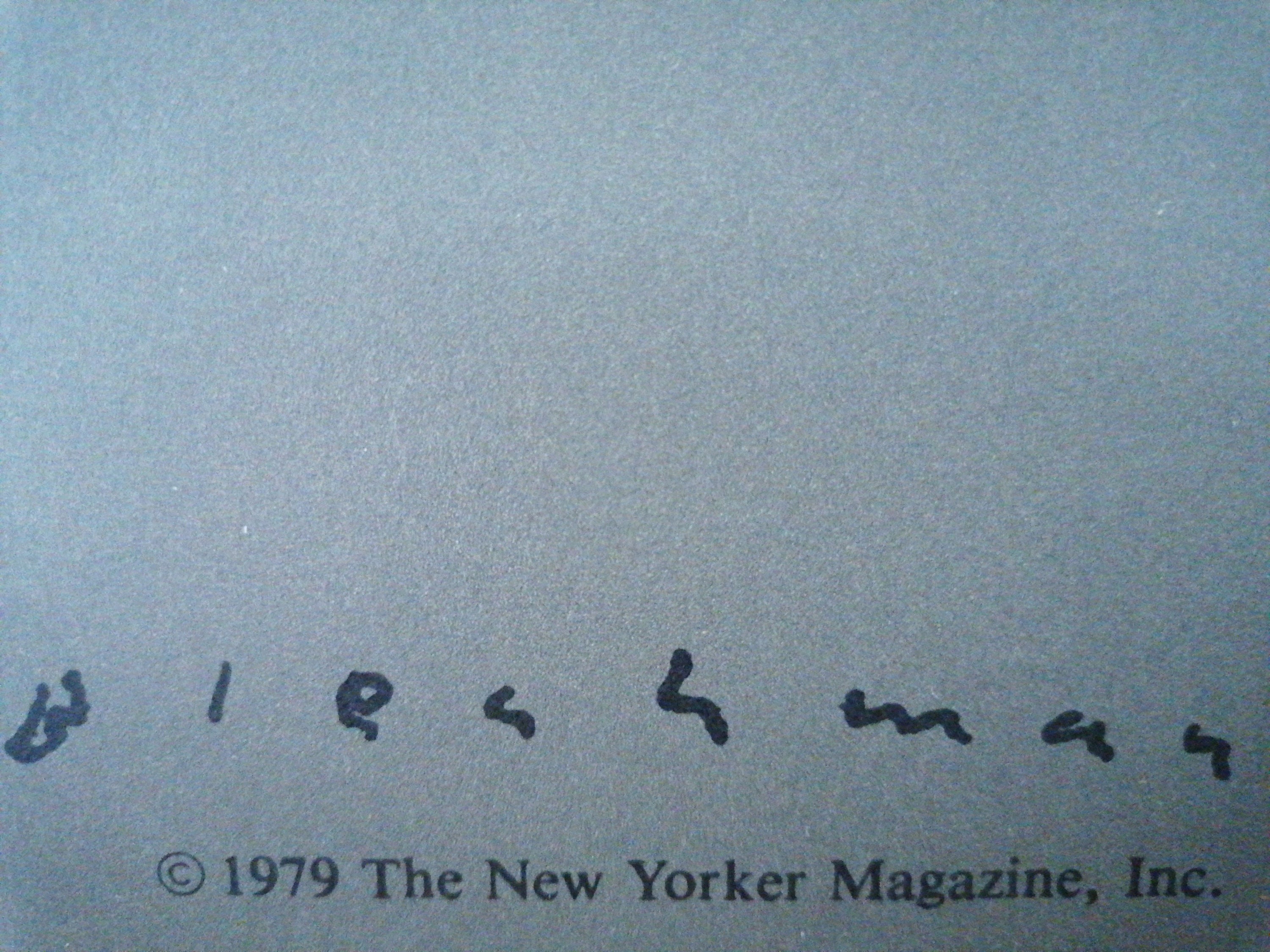 Original Vintage American Litho Posters the New Yorker R.O. Blechmann ...