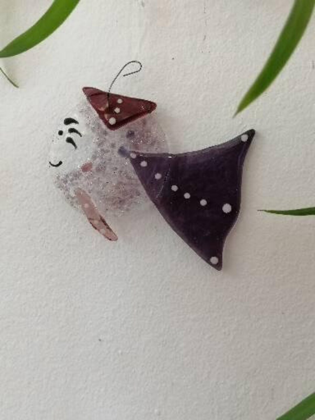 Joséphine, Pink and Purple Fish, Fused Glass, Animal Mobile, Burlesque ...