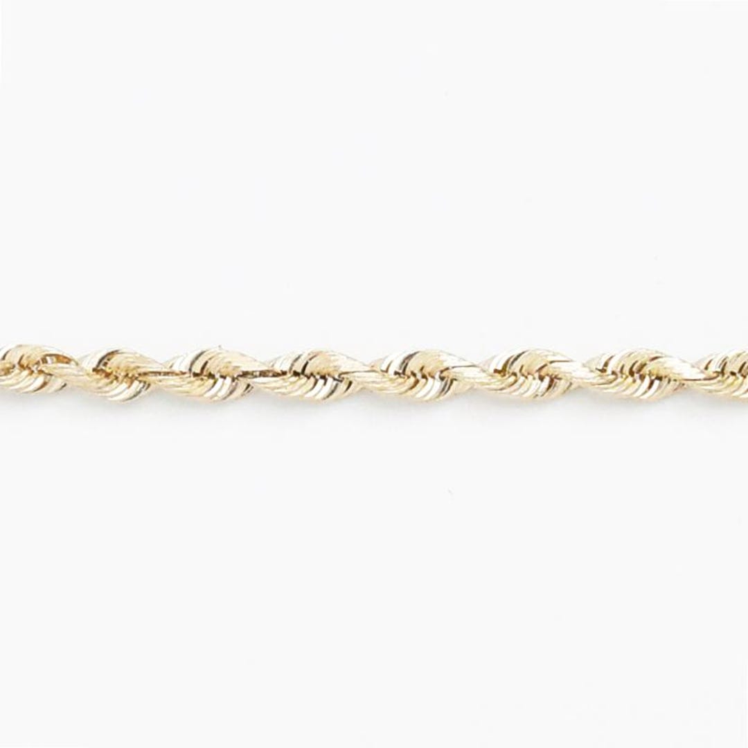 14k Yellow Gold Estate 8 Rope Style Bracelet - Etsy