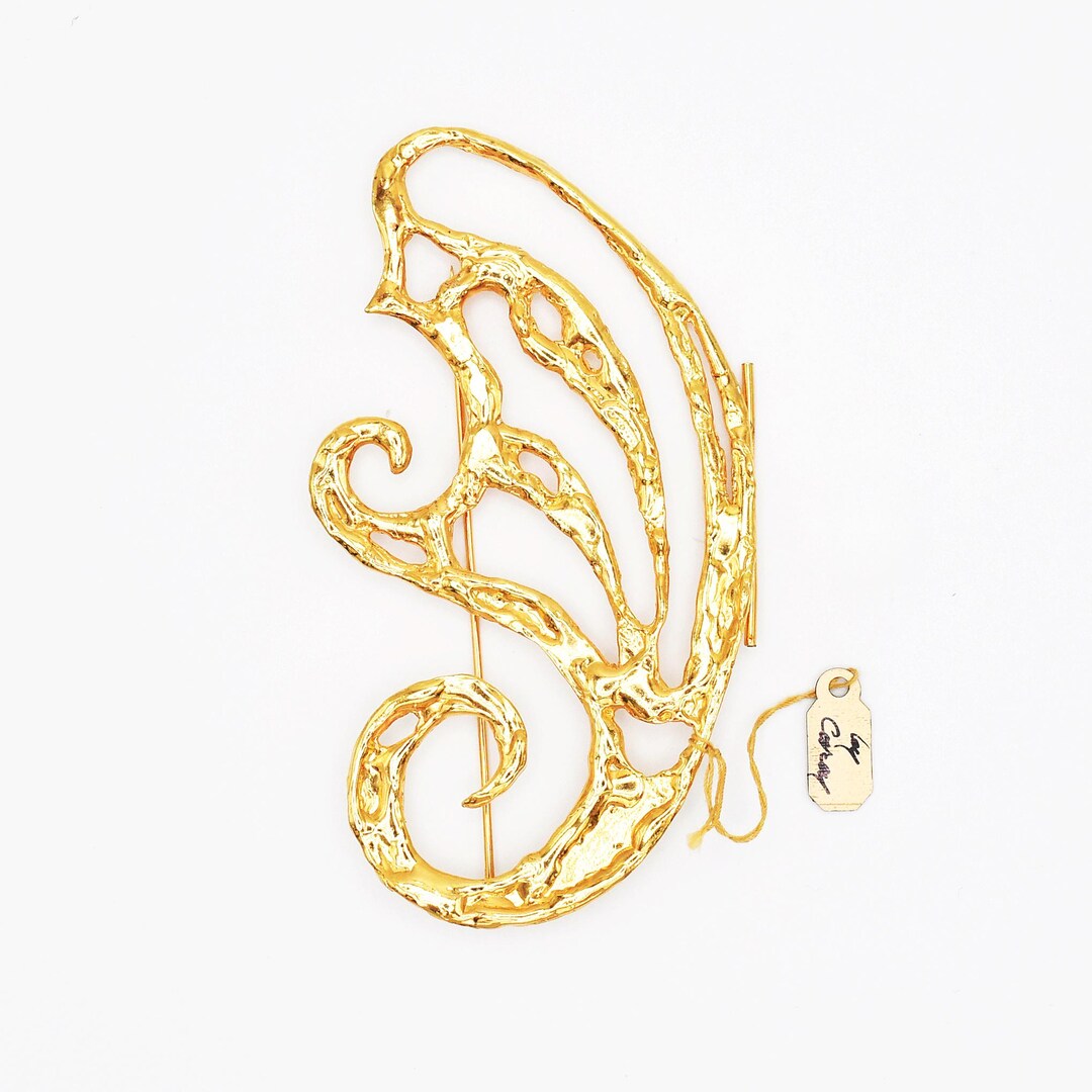 Sterling Silver Carey Boone Nelson 4.75 Wave Pin/brooch - Etsy